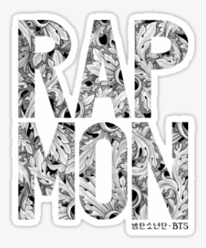 Deluxe Black Canvas Background Rap Monster Bts Member - Bts Rap Mon ...