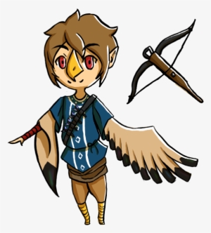 Link As A Rito Because Why Not - Breath Of The Wild Rito And Zoras PNG ...