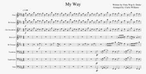 Print - My Way Trumpet Sheet Music PNG Image | Transparent PNG Free ...