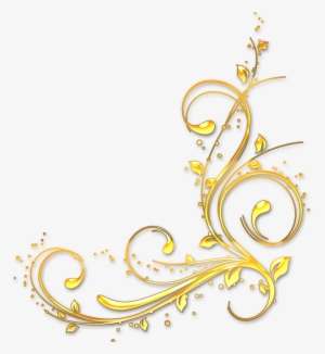 Yellow Swirl Border Png