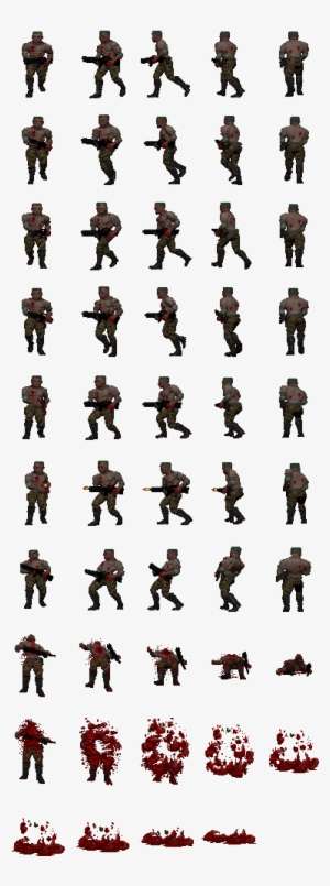 Download Edited The Doom 64 Zombie Sprites To Have The Player's - Doom ...