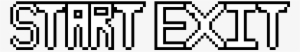 Start/exit - Line Art PNG Image | Transparent PNG Free Download on SeekPNG