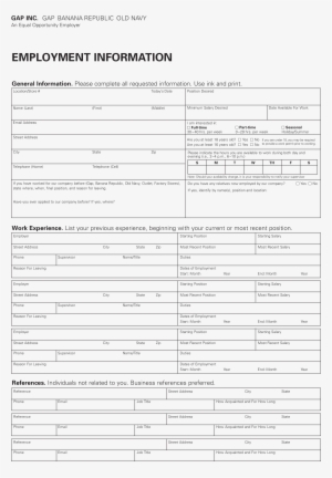 Old Navy Job Application PNG Image | Transparent PNG Free Download on ...