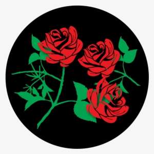 Colorful Roses Gobo - Apollo Design 1059 Rose With Stem Steel Pattern ...