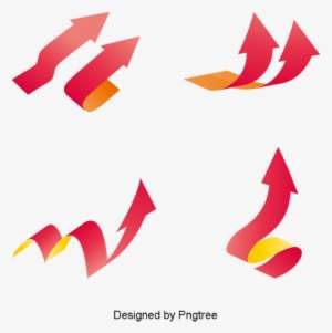 Simple Cartoon Direction Arrow Design, Simple, Direction, PNG Image ...