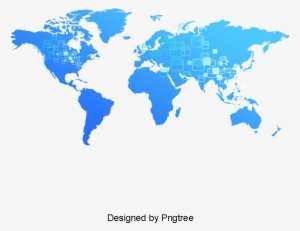 Earth Science And Technology Blue Light Effect Background, - World Map ...