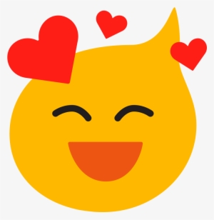 This Is A Sticker Of An Love Smile Emoji - Smiley PNG Image ...