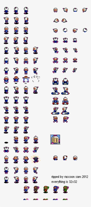 Bomberman - Bomberman Sprites PNG Image | Transparent PNG Free Download ...