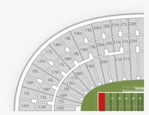 Detailed Los Angeles Coliseum Seating Chart PNG Image | Transparent PNG ...