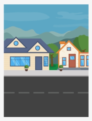 Neighborhood Background Vector Art By Thomas Le - Neighborhood Vector ...