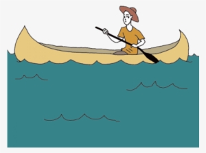 Canoes Dream Meanings - Cartoon Canoe In Water PNG Image | Transparent ...