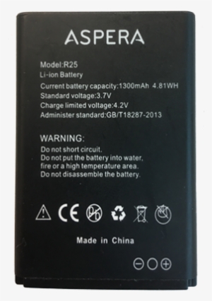 Aspera R25 Battery - Mobile Phone PNG Image | Transparent PNG Free ...