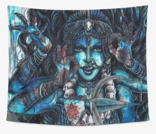 Hindu Goddess Kali Divine Feminine Spiritual Art Tapestry - Cosmic Kali ...