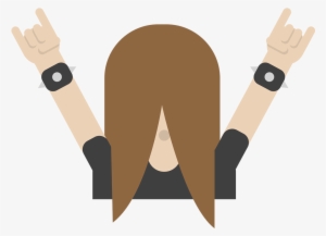 Headbanger - Metalhead Emoji PNG Image | Transparent PNG Free Download ...