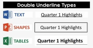 Double Underline Video Tutorial - Microsoft Excel PNG Image ...