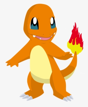 Charmander Fire Clipart - Charmander Cartoon PNG Image | Transparent ...