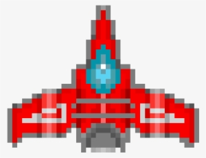 Download Spaceship - V - Enemy Ship Pixel Art Png | Transparent PNG ...