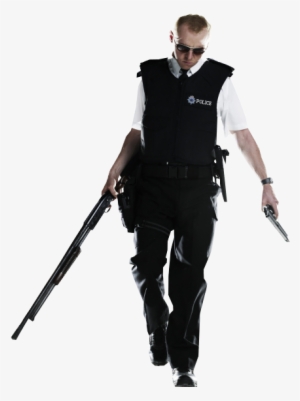 Nicholas Angel - Hot Fuzz Poster Simon Pegg PNG Image | Transparent PNG ...