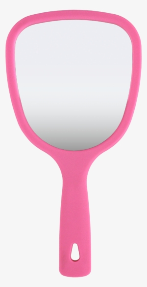 Soft Touch 3 View Hand Held Mirror, 1x,3x,5x - Pink Hand Mirror PNG ...