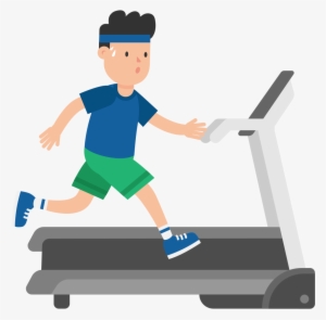 Open - Running On Treadmill Cartoon Png PNG Image | Transparent PNG ...