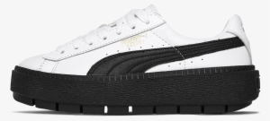 Platform Trace L W - Puma Trace Women's Suede Platform Sneakers PNG ...