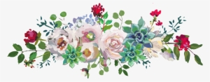 Hand Painted Wedding Scene Decoration Flower Png Transparent - Flower ...