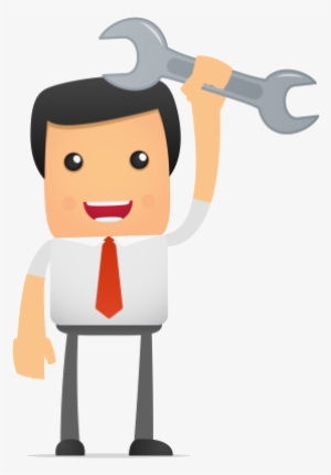 Back To Technical & Engineering - Set Of Funny Cartoon Manager Vector ...