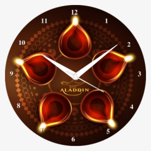 Lights Of Life Wall Clock - Animated Diwali Greeting Card PNG Image ...