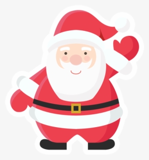 Santa Claus Sticker - Santa Claus Vector Png PNG Image | Transparent ...