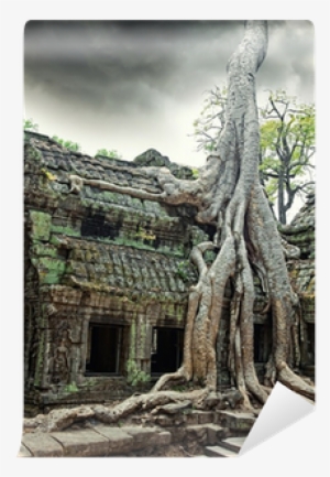 Temple Of Ta Prohm In Angkor Wat Wall Mural - Ta Prohm PNG Image ...