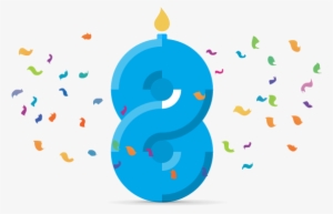 Png Transparent Download Birthday Transparent 8th - Честит 8 Рожден Ден ...