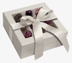 Wedding Ribbon Box @ 18 Piece - Silver Windowed Gift Boxes PNG Image ...