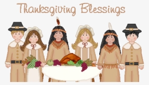 Blessings Clip Art Indians Free Clipart Images - Thanksgiving Pilgrim ...