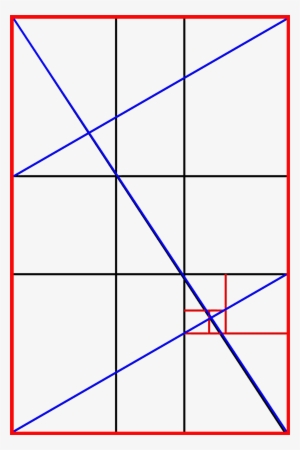 Golden Mean Vertical 3 - Golden Section In A Square PNG Image ...