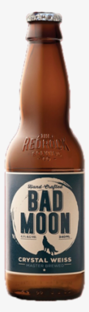 Buy Redrock Brewing Company Bad Moon Crystal Weiss - Beer Bottle PNG ...