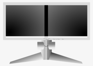 Free Vector Doublesight Dual Monitor Clip Art - Dual Monitor Icon PNG ...