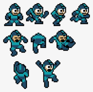 Mega-man Sprites With Jumping Sprite - Spiderman Sprite PNG Image ...