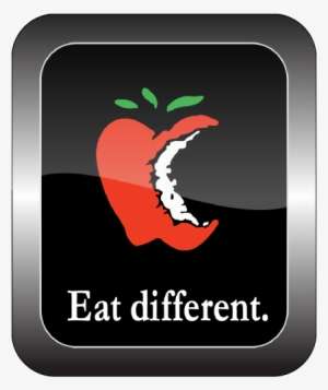 Eat Different Mini Sticker - Graphic Design PNG Image | Transparent PNG ...
