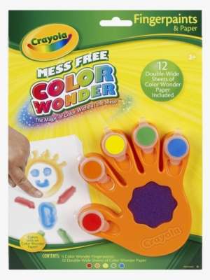 Crayola Color Wonder Fingerpains And Paper - Crayola Mess Free Color ...