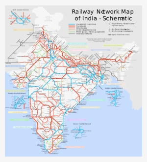 Railway Network Map Of India, The Third Largest In - Kerala In India ...