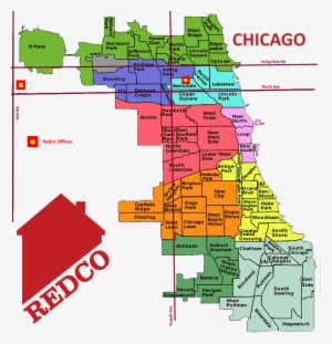 Chicago Neighborhood Map - Neighborhoods Of Chicago PNG Image ...