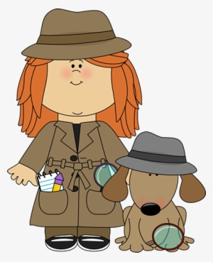 Detective Clip Art Images With Dog - Cute Clipart Detective PNG Image ...