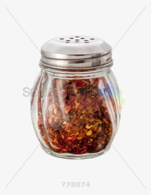 Stock Photo Of Glass Shaker Of Crushed Red Pepper Isolated - Red Pepper ...