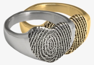 Kin & Pebble - Bold Heart Handprint Ring PNG Image | Transparent PNG ...