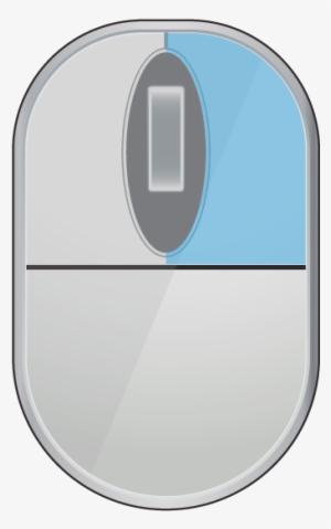 A Computer Mouse With The Right Mouse Button Highlighted - Mouse PNG ...