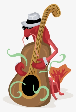 Crawfish Clipart Alligator - Crawfish Playing Instruments PNG Image ...