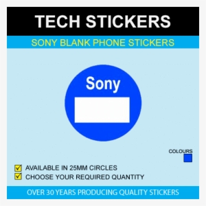 Sony Technology Phone Blank Sticker - Special Offer Stickers PNG Image ...
