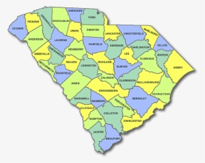 South Carolina County Map - Map Of South Carolina PNG Image ...