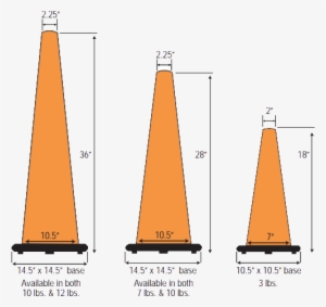 Cone Specifications - Traffic Cone Standard Sizes PNG Image ...