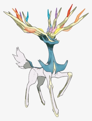 Xerneas Active Shiny - Nintendo Pokemon X 3ds PNG Image | Transparent ...